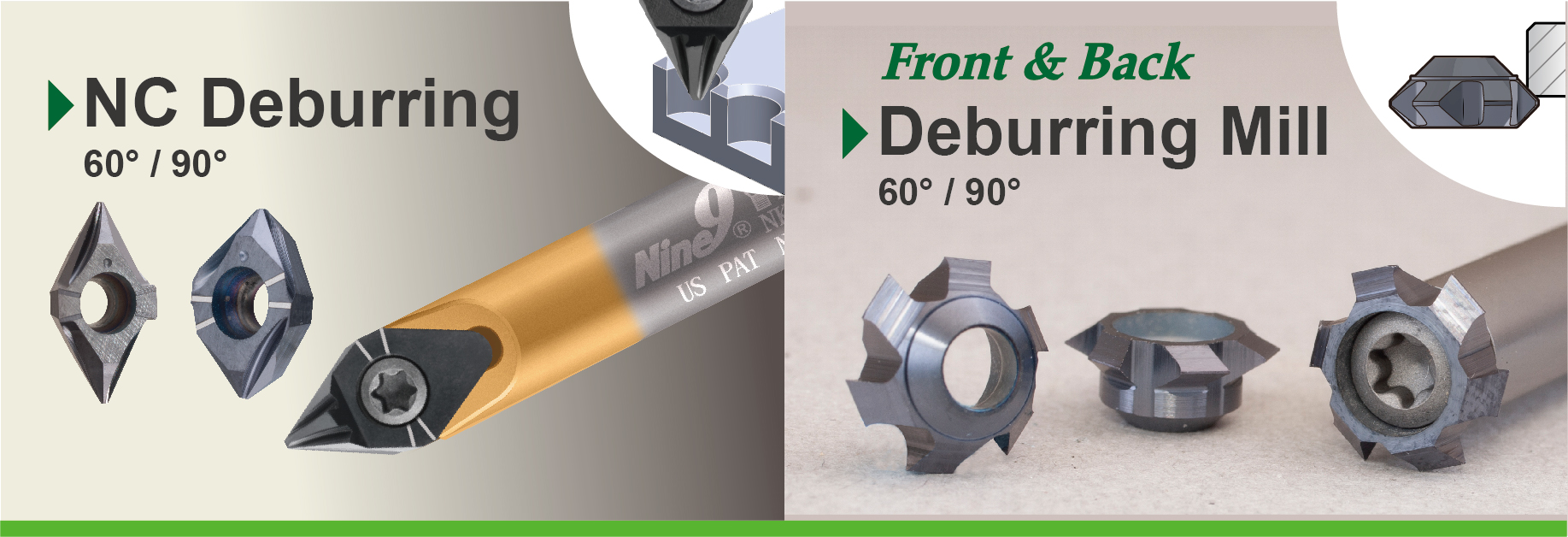 NC Deburring tool & Deburring Mill